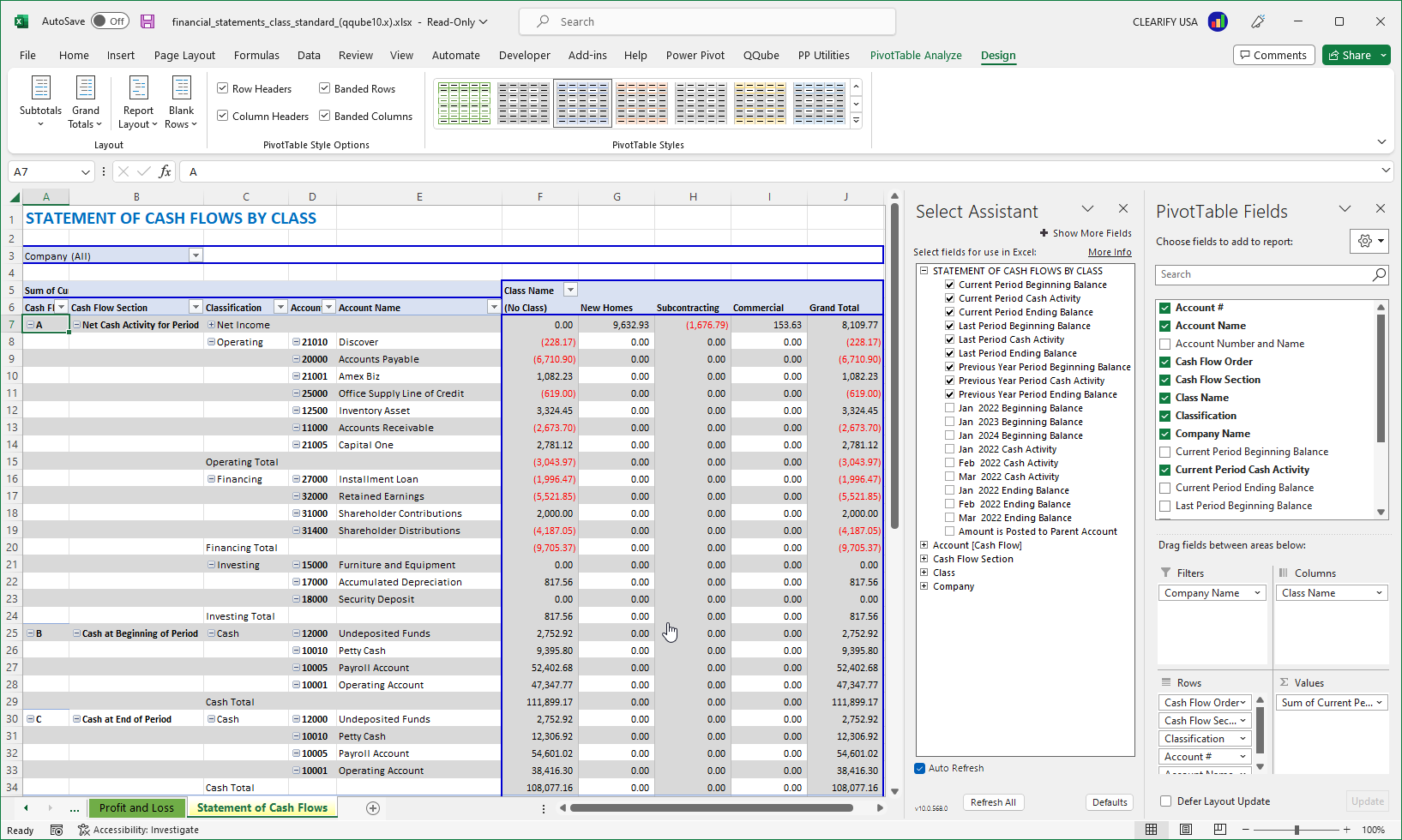 Custom Reports: QuickBooks Financial Statements by Class | CLEARIFY®